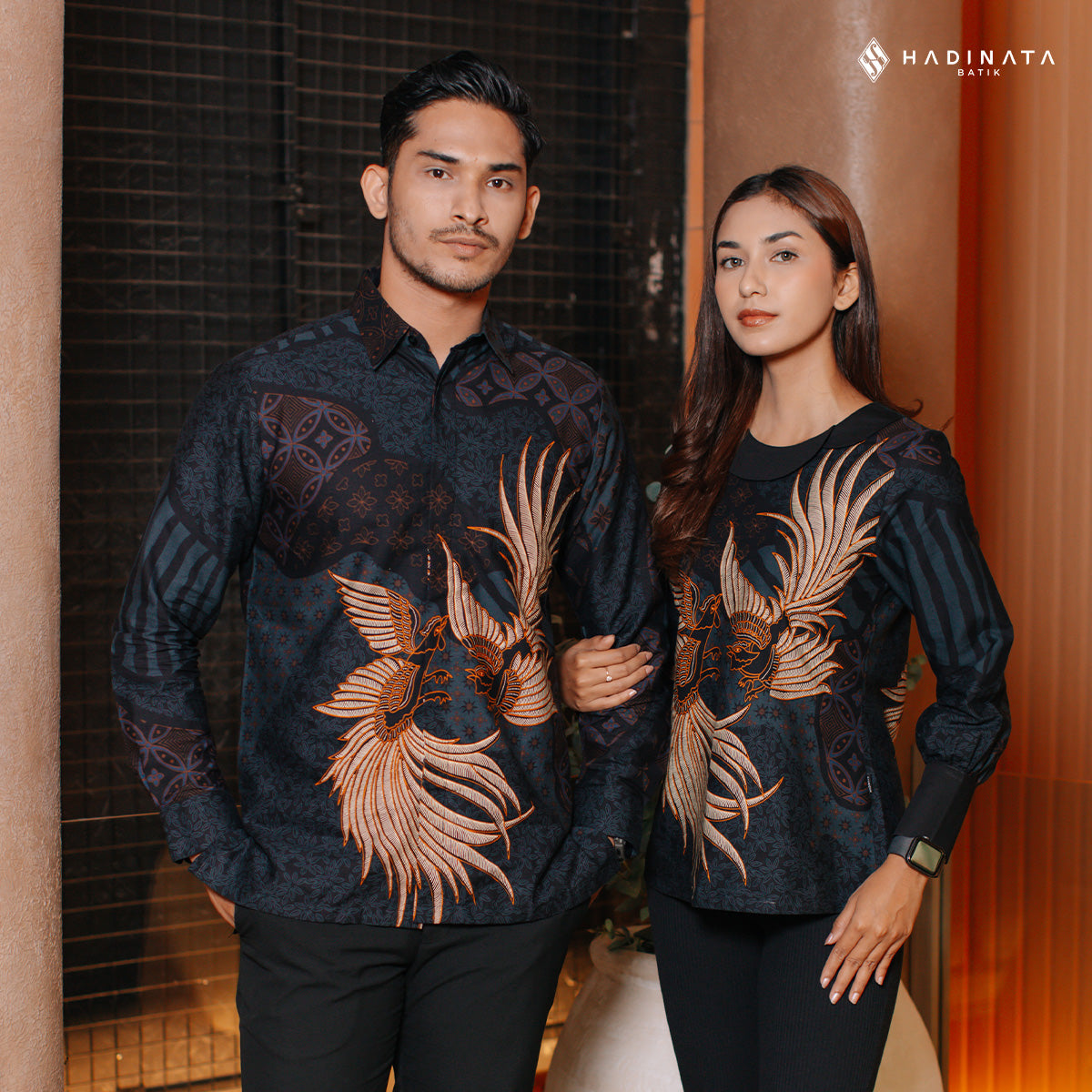 Hadinata Batik Sarimbit Set Batik Couple Banyu Bening - Kemeja Panjang