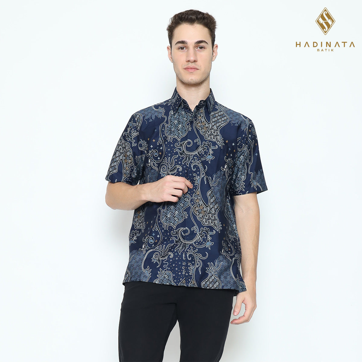 Hadinata Batik Kemeja Pendek Superfine Samudra Sundari